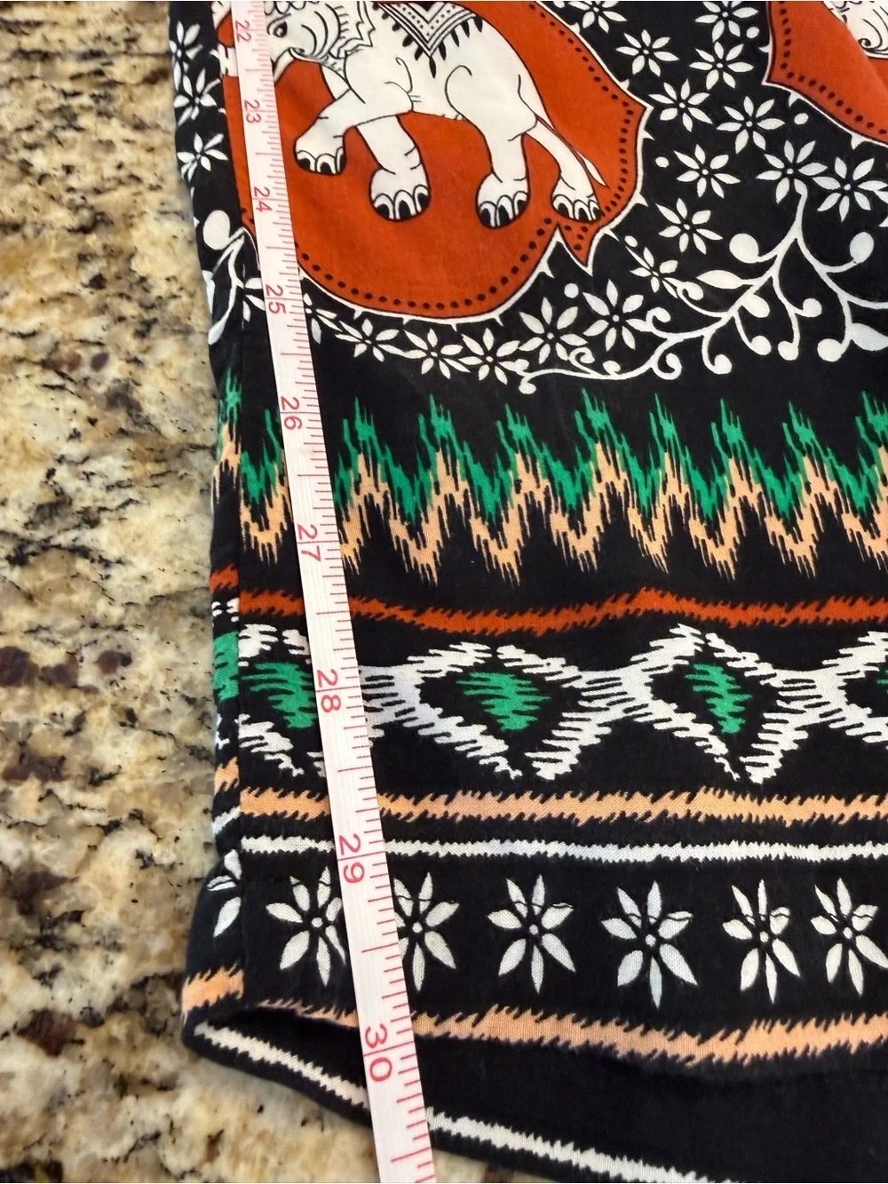 Pants & Jumpsuits | Red Leaf Boho Elephant Floral Tribal Pants Sz Lg ...